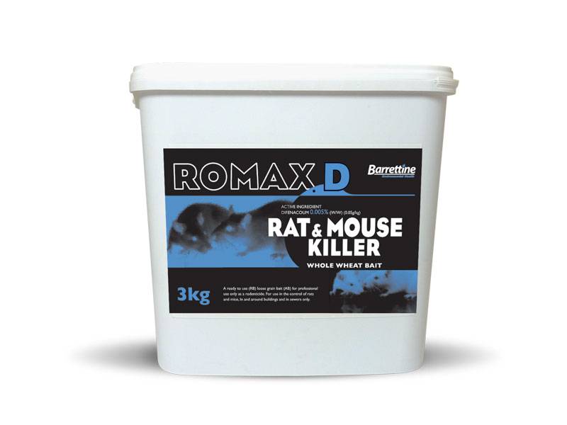 Romax D Rat & Mouse Killer Whole Wheat | Barrettine Environmental Health